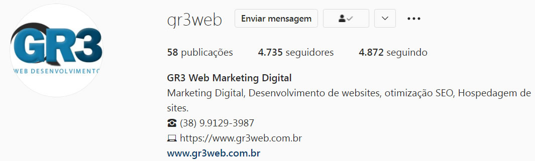 Nome para Instagram, como escolher Usuário Instagram - GR3 Web